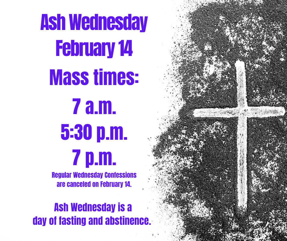 Ash Wednesday Mass Times | St. John Paul II Catholic Church | Olathe ... Ash Wednesday Mass Times | St. John Paul II Catholic Church | Olathe ...